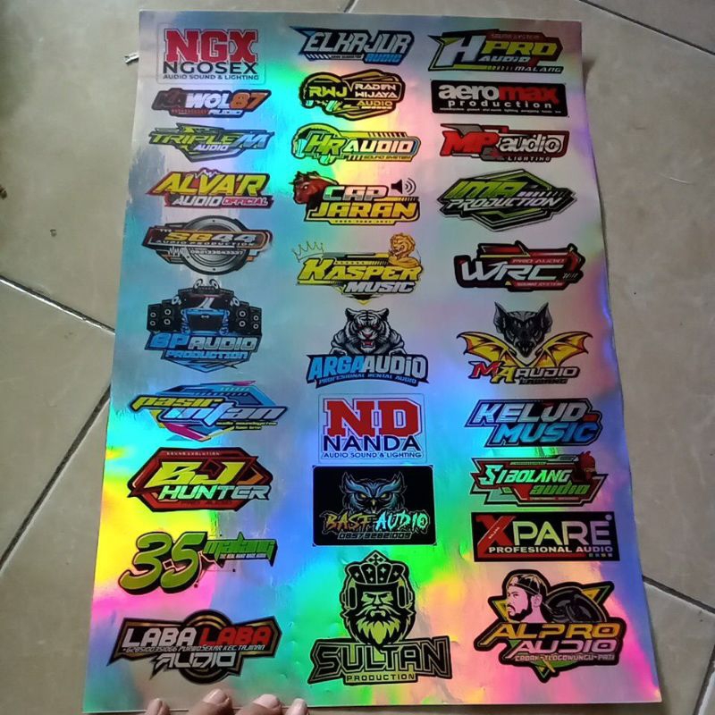 Jual STIKER SOUND | STIKER SOUND SYSTEM | STIKER HOLOGRAM | STIKER PACK ...