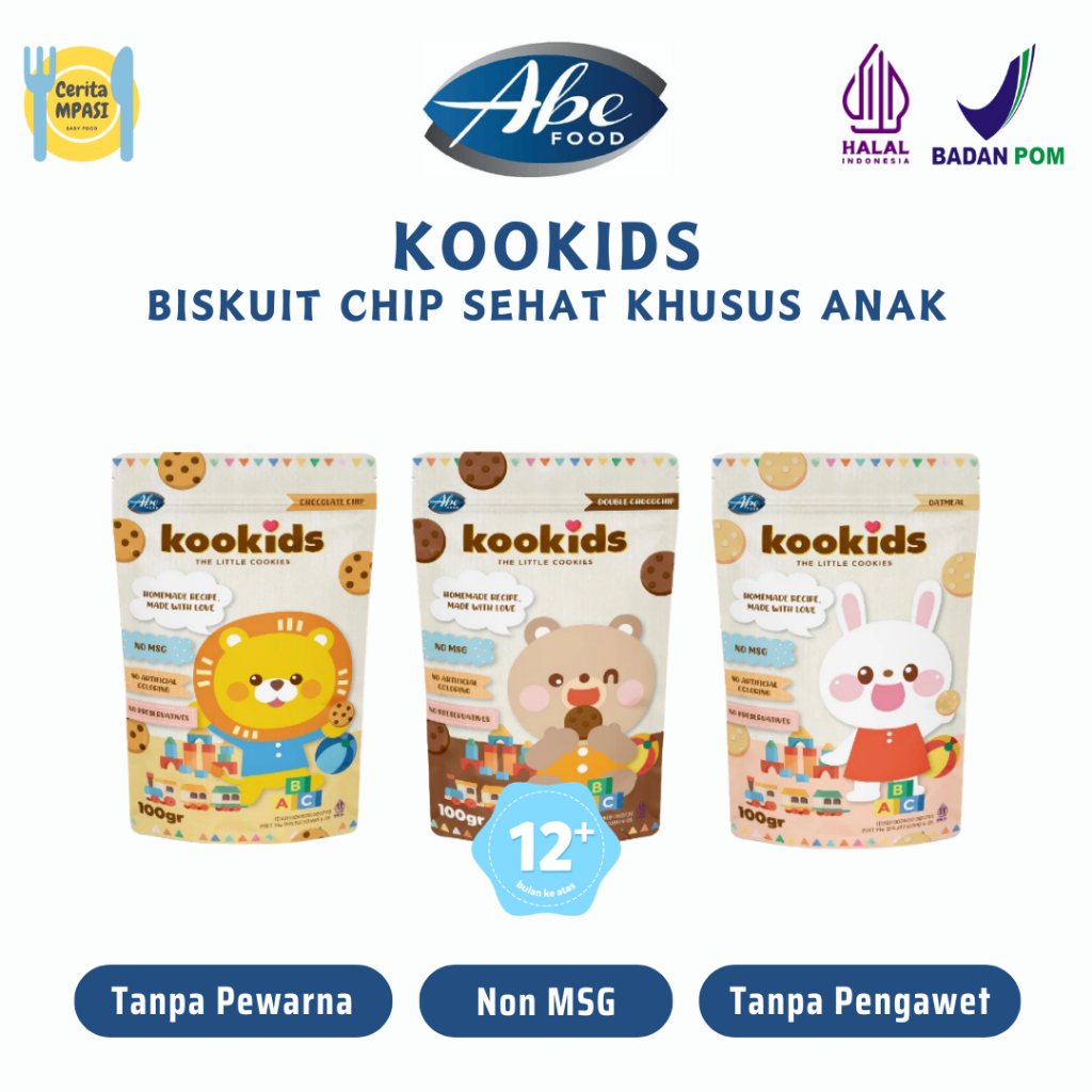 Jual Abe Food Kookids | Snack Kukis Sehat | Snack Anak | Camilan MPASI ...