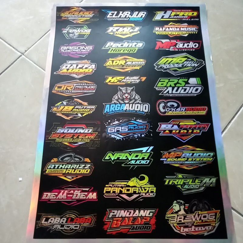 Jual STIKER SOUND | STIKER SOUND SYSTEM | STIKER HOLOGRAM | STIKER PACK ...