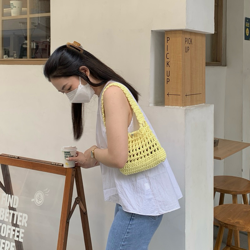 Jual Sorbet Crochet Bag (Tas Rajut Handmade) | Shopee Indonesia
