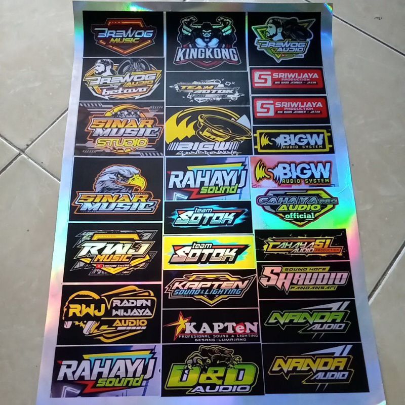 Jual STIKER SOUND | STIKER SOUND SYSTEM | STIKER HOLOGRAM | STIKER PACK ...