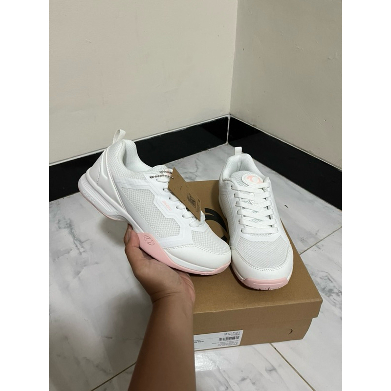 Jual Sepatu Astec Badminton putih list pink ukuran 36 sale 70% (JOJO ...