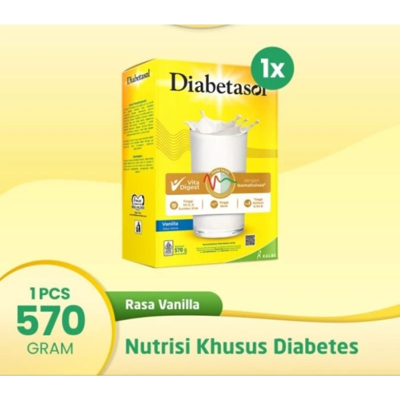 Jual susu diabetasol vanila 570g | Shopee Indonesia