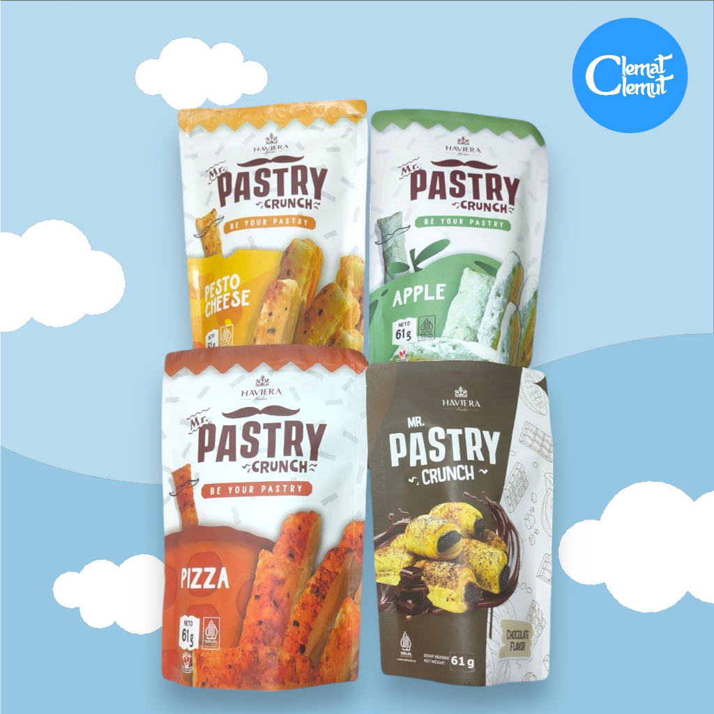 Jual SNACK PASTRY RENYAH DAN LEZAT | PESTO CHEESE | APPLE | PIZZA ...