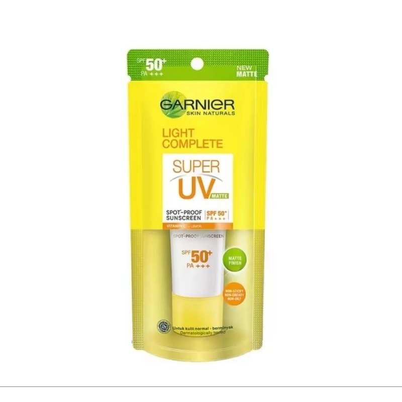 Jual GARNIER LIGHT COMPLETE SUPER UV MATTE SUNSCREEN SPF 50+++ 15ml ...