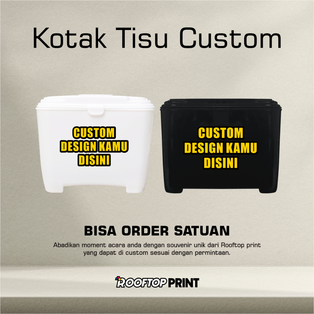 Jual Kotak Tisu custom / Tempat Tisu Custom suka suka Gambar / Logo ...