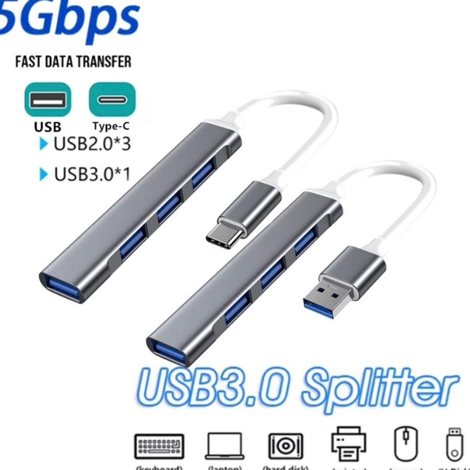 Jual Penjualan Pilihan C89 USB 3 Hub TIPE C Adapter Usb 4 in 1 to USB ...