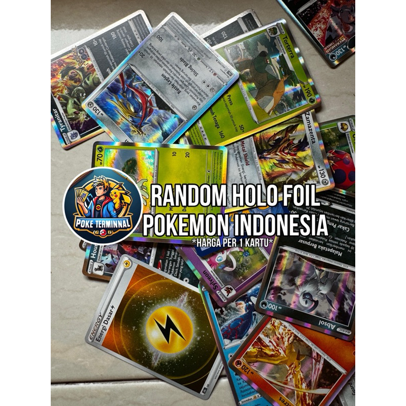 Jual Kartu Pokemon Indonesia Bulk Random Holo Foil Rare TCG Card Murah (1 Lembar) | Shopee Indonesia