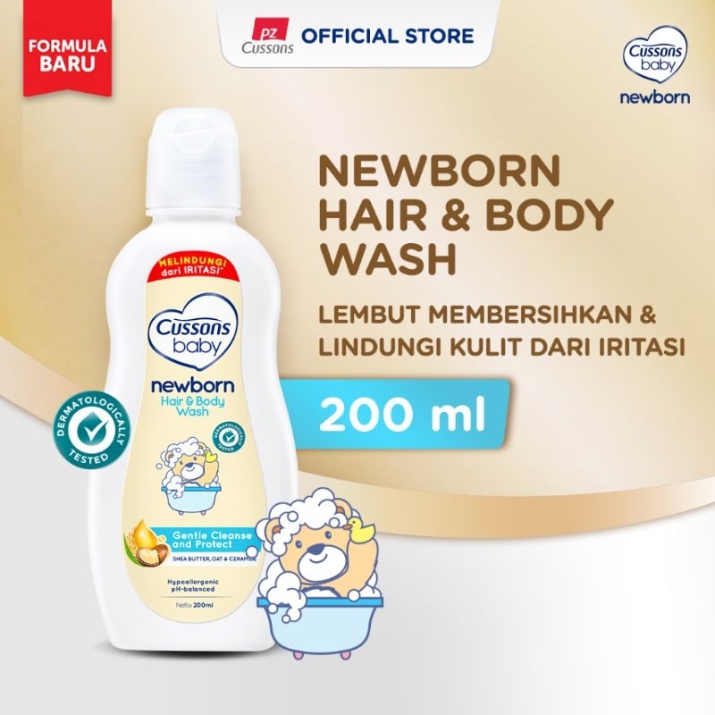 Jual Cussons Baby Newborn Hair & Body Wash - Sabun Bayi 2in1 200ml ...