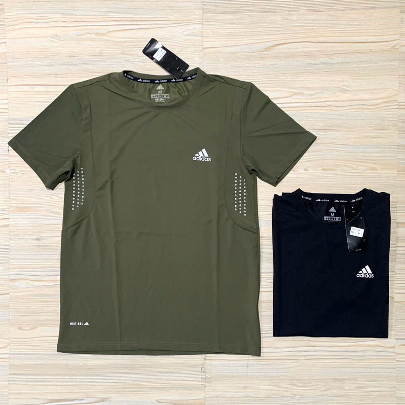 Jual KAOS ADIDAS IMPORT PREMIUM T-SHIRT OLAHRAGA RUNNING DRI FIT HITAM ...