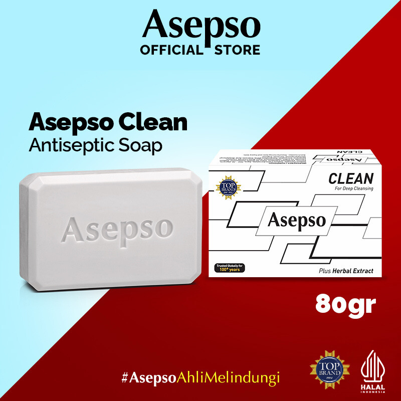 Jual ASEPSO Sabun Batang Soap Clean - 80gr | Shopee Indonesia