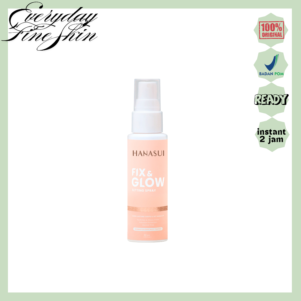 Jual HANASUI Fix & Glow Setting Spray 60ml BPOM | Shopee Indonesia