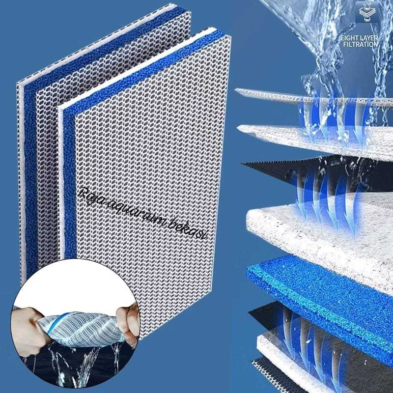 Jual 8D HoneyComb Busa Spon Filter Magic Aquarium | Shopee Indonesia