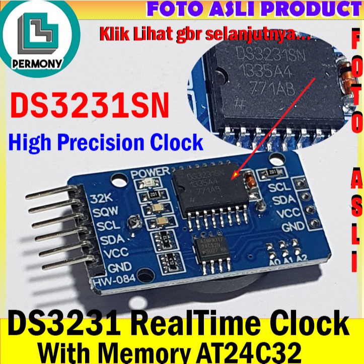 Jual DS3231 RTC Real time clock Module AT24c32 | Shopee Indonesia