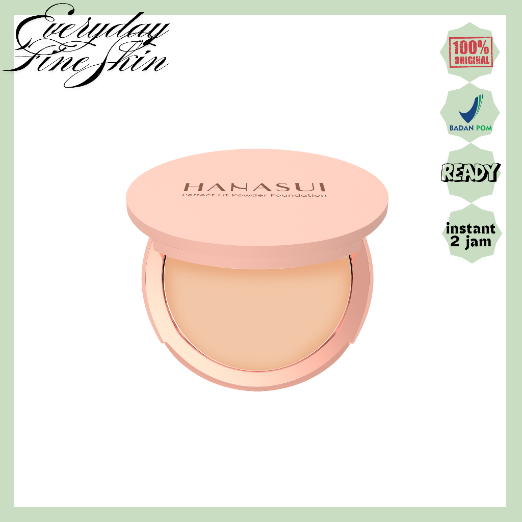Jual HANASUI Perfect Fit Powder Foundation BPOM | Shopee Indonesia