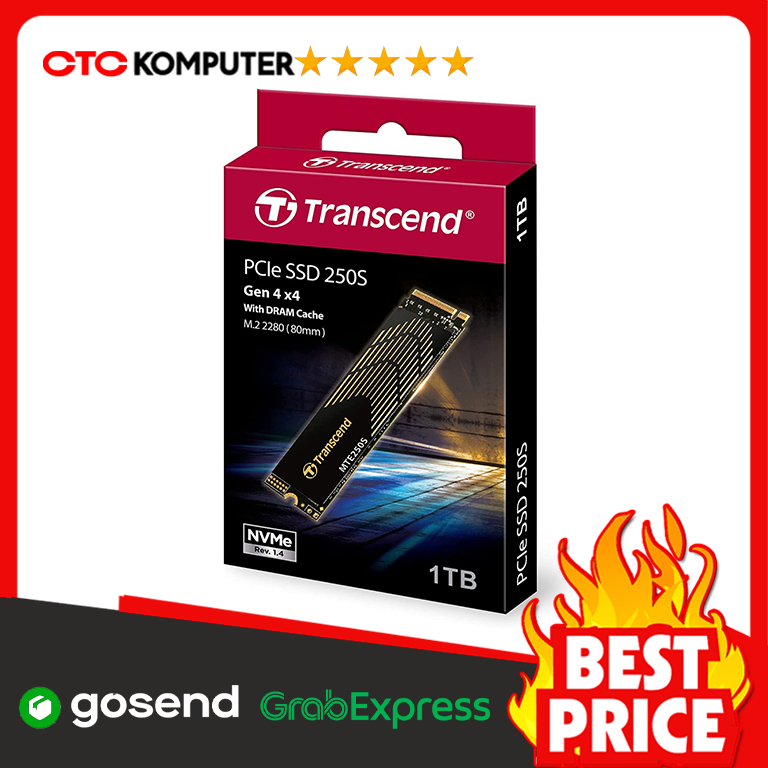 Jual Transcend MTE250S 1TB M.2 2280 NVMe PCIe Gen4 x4 SSD | Shopee Indonesia