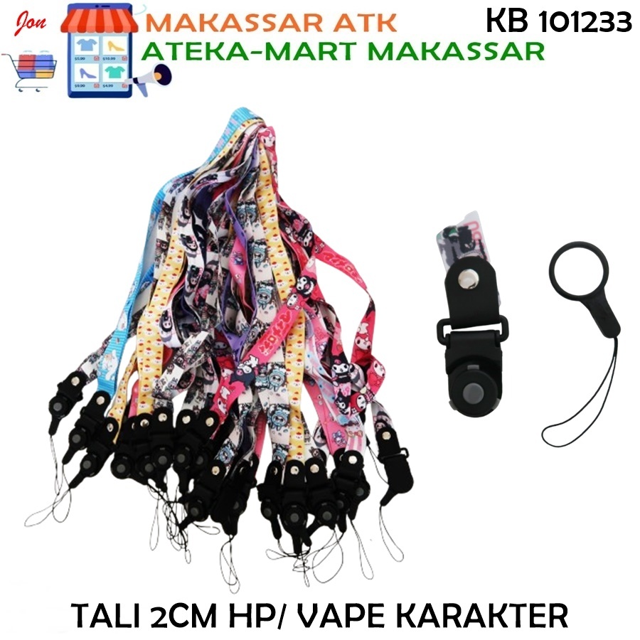 Jual [1 PCS] TALI GANTUNG SERBA GUNA 2CM HP/ VAPE KARAKTER ID CARD ...