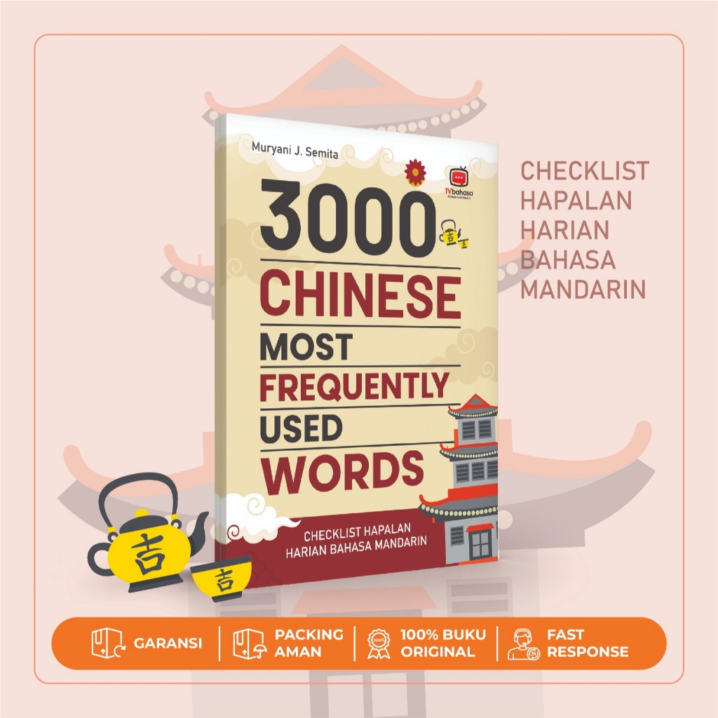 Jual BUKU KOSAKATA BAHASA MANDARIN 3000 MOST FREQUENTLY USED WORDS ...