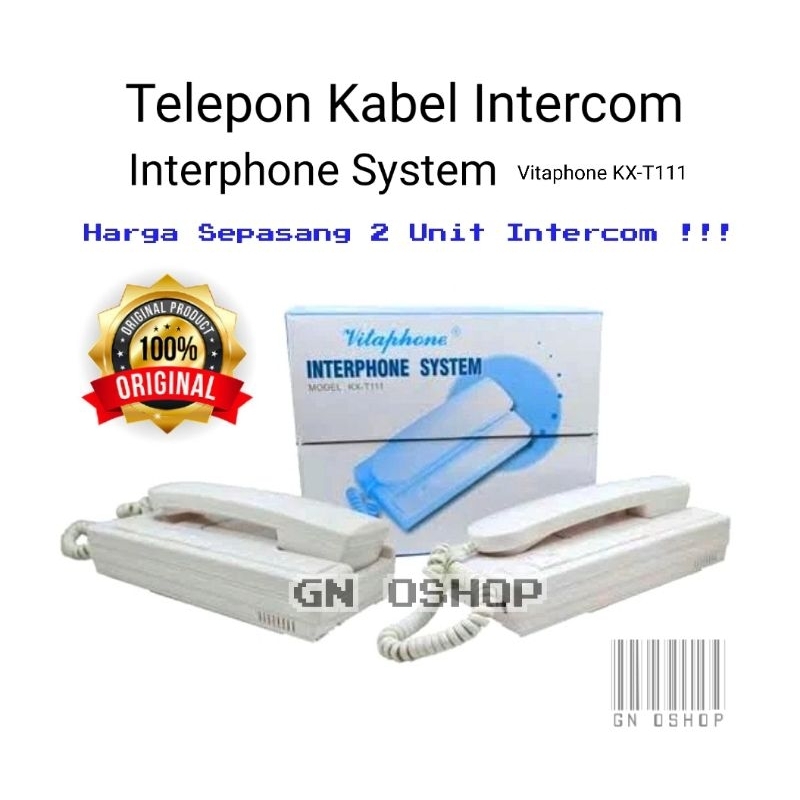 Jual Telepon Interkom Kabel Telpon Telp Inter Phone Intercom Two Way ...