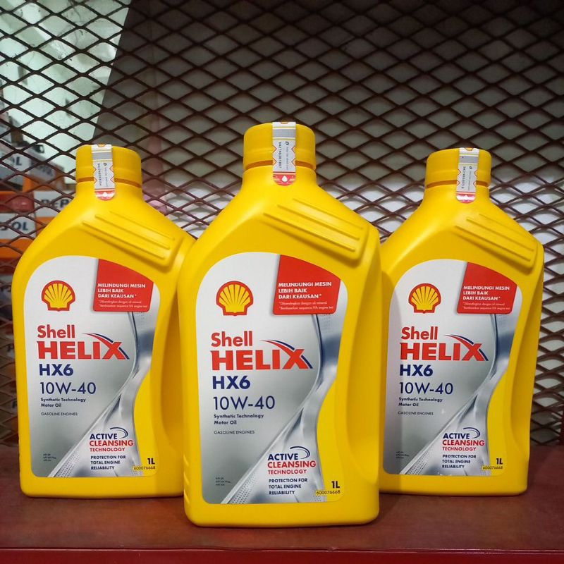 Jual Shell Helix HX6 10W-40 Oli Mobil [1L] | Shopee Indonesia