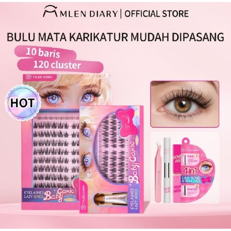 Jual MLEN DIARY Lazy Lashes Series Baby Comic Eyelash | Shopee Indonesia