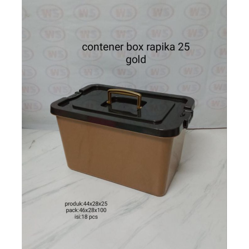 Jual COUNTER BOX 25 LITER GOLD,BOX 25 LITER GOLD | Shopee Indonesia