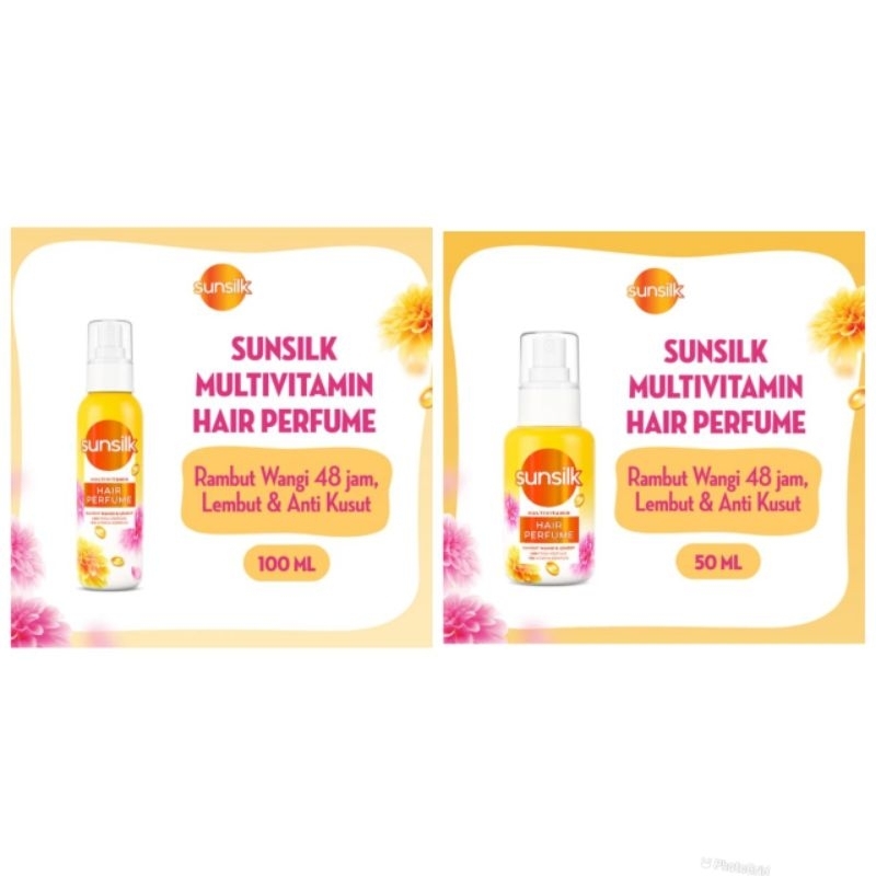 Jual Sunsilk Multivitamin Hair Perfume 100ml / 50ml | Shopee Indonesia
