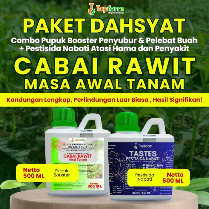 Jual Pupuk Pestisida Topfarm / Obat Semprot Cabe Rawit Awal Tanam ...