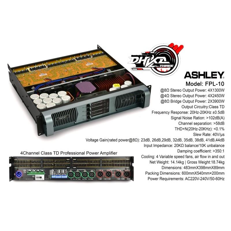 Jual POWER ASHLEY FPL 10 CLASS TD 4 CHANNEL ORIGINAL / POWER ASHLEY ...