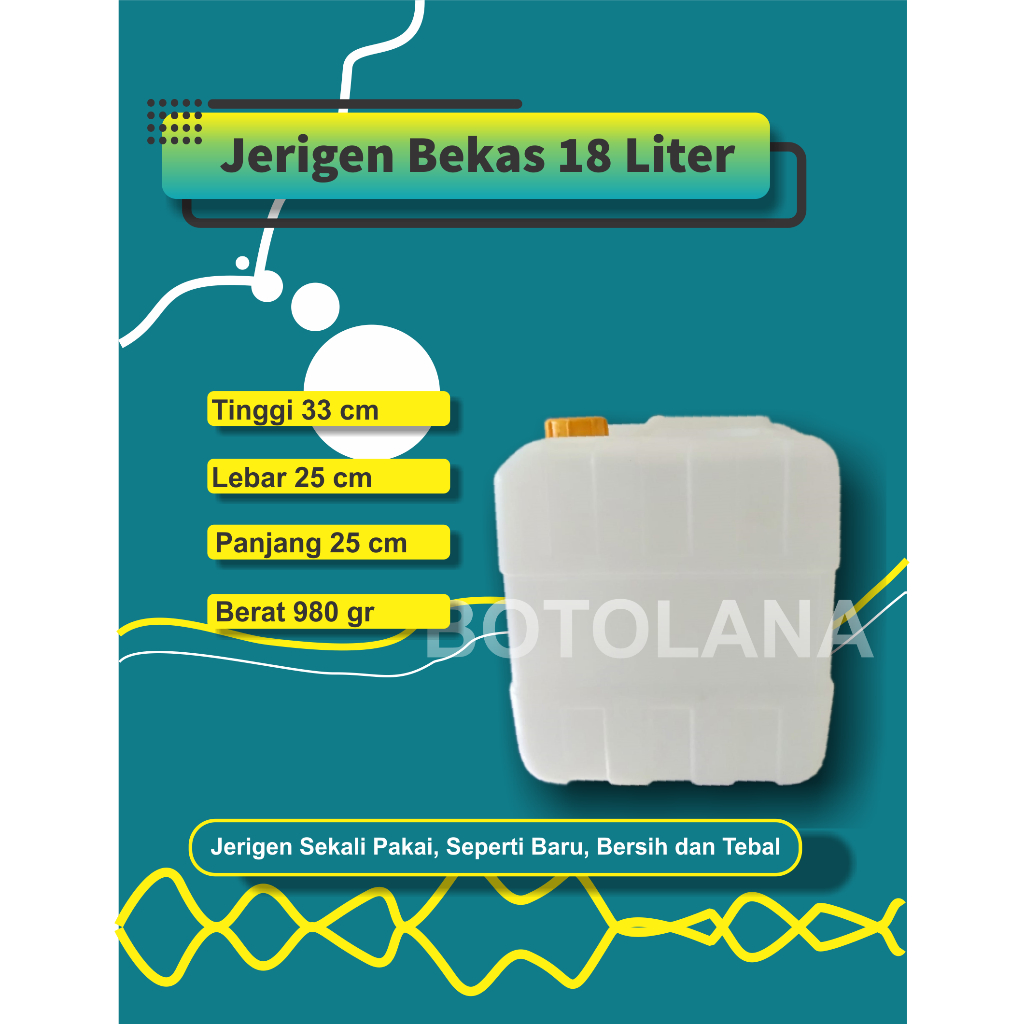 Jual Jerigen Bekas 18 LITER / Jerigen Bekas Sekali Pakai / Jerigen 18 ...