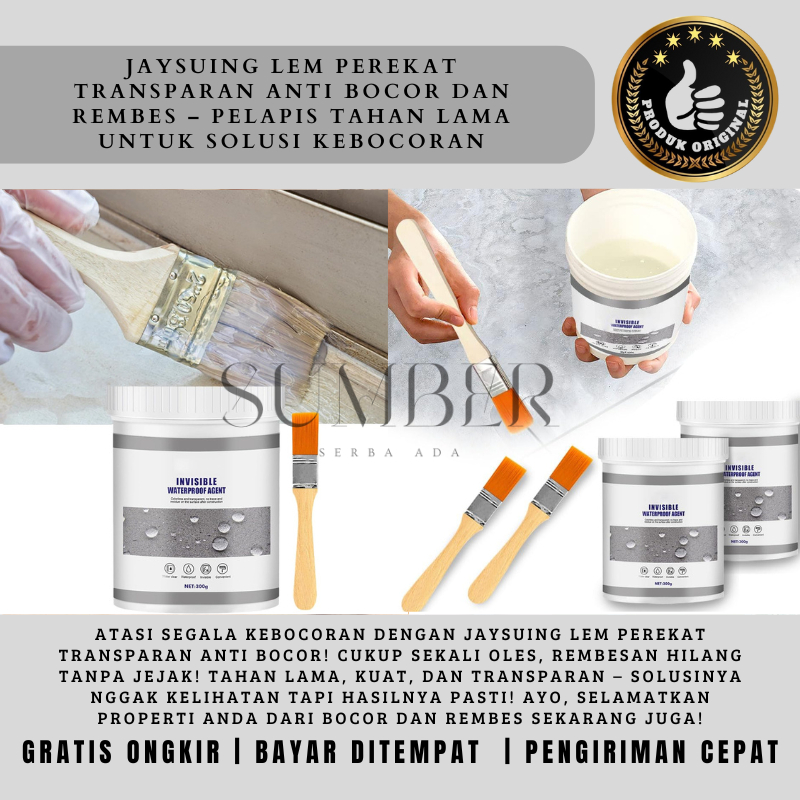 Jual Jaysuing Super Seal – Lem Perekat Transparan Anti Bocor untuk ...