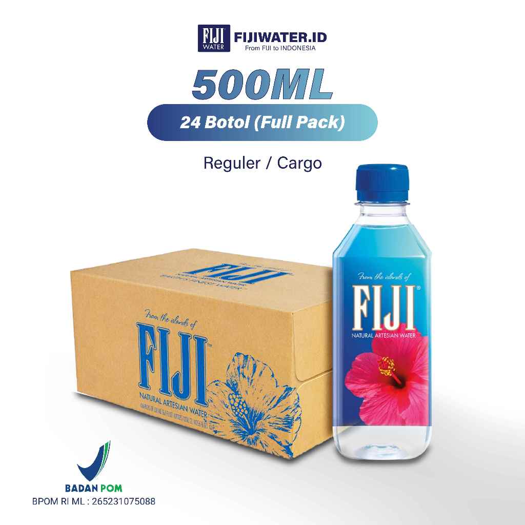 Jual [REG/CARGO] AIR FIJI WATER NATURAL ARTESIAN 500 ML (24 BOTTLES ...