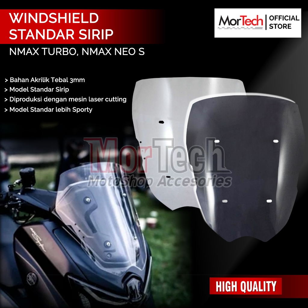 Jual Mika Visor Windshield Standar Sirip / Tameng Model Thailand PNP ...