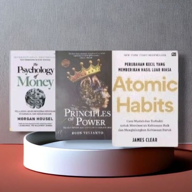 Jual Paket Buku | Principles of Power | Psychology of Money | Atomic ...