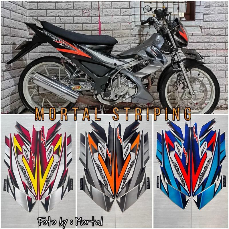 Jual STIKER STRIPING MOTOR SATRIA FU CBU F150 2007 2008 | Shopee Indonesia