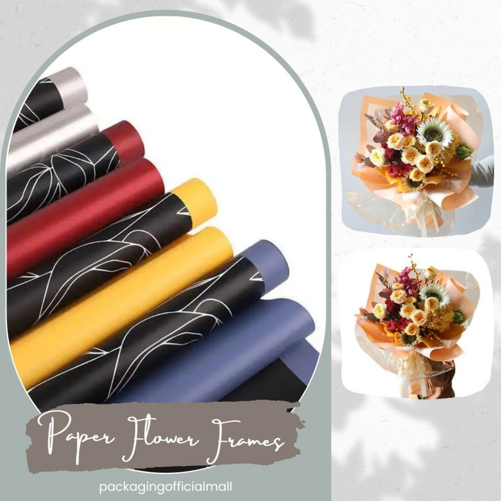 Jual PAPER FLOWER FRAMES / CELLOPHANE / FLORIST PAPER / KERTAS BUKET ...