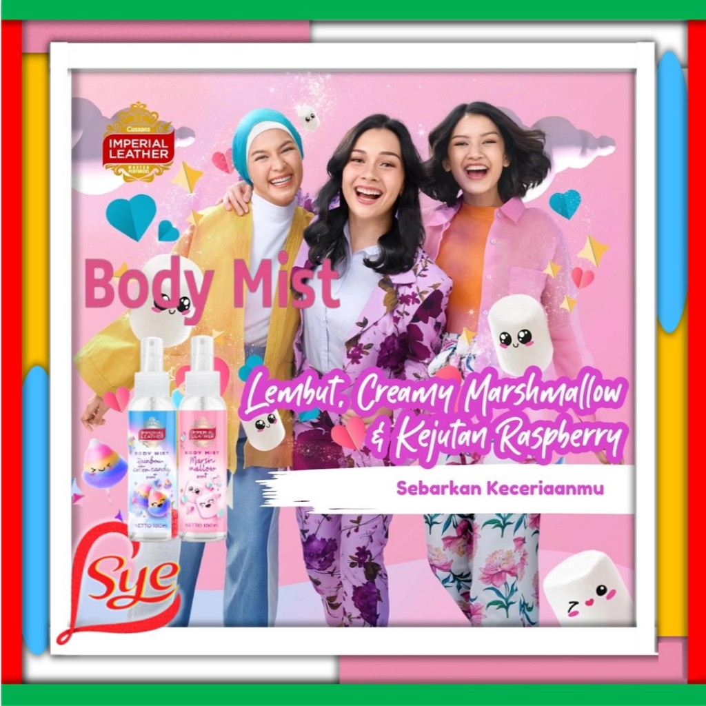 Jual Imperial Leather Body Mist 100ml | Parfum Spray Wanita | Rainbow ...