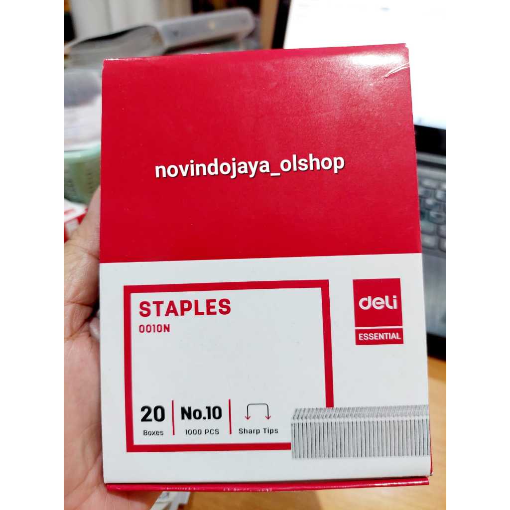 Jual ISI STAPLES DELI 0010N HD-10 GROSIR 1BOX ISI 20 KOTAK KECIL ...