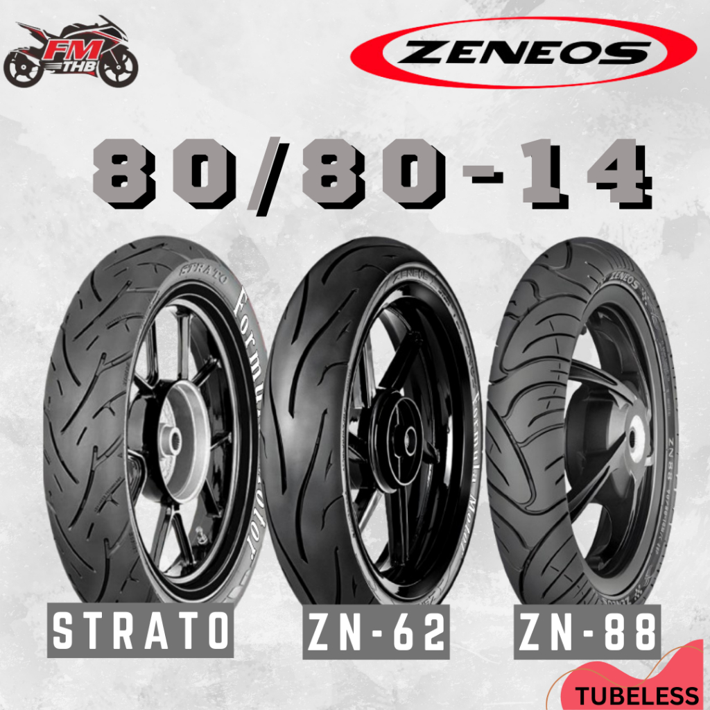Jual Ban Zeneos 80/80-14 Tubeless - Ban Motor Ring 14 Tubles (Pilih ...