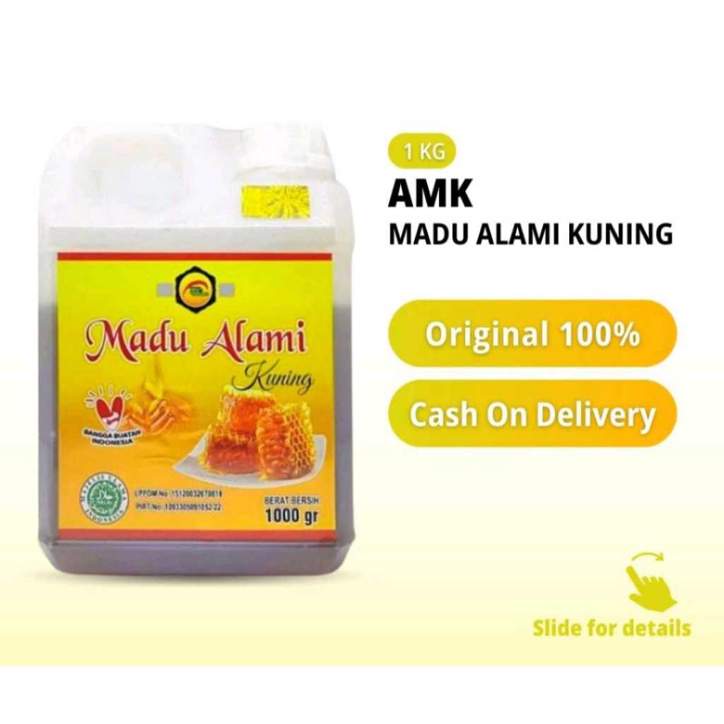 Jual Madu Kuning Alami Madu ASLI AMK 1 Kg Original | Shopee Indonesia
