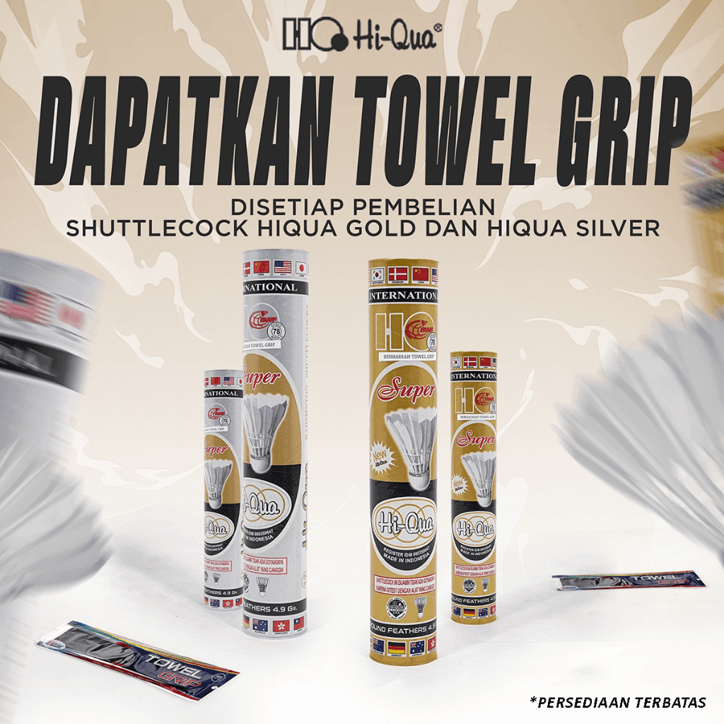 Jual Hi-Qua Shuttlecock Badminton Bulutangkis Gold Silver BWF Approved ...