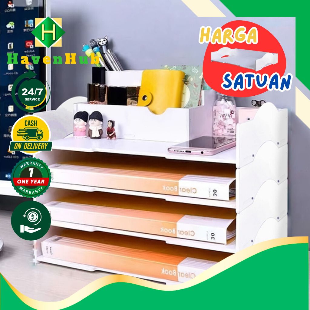 Jual HavenHub - Rak Tempat Penyimpanan Folder Dokumen Kerja File Kantor ...