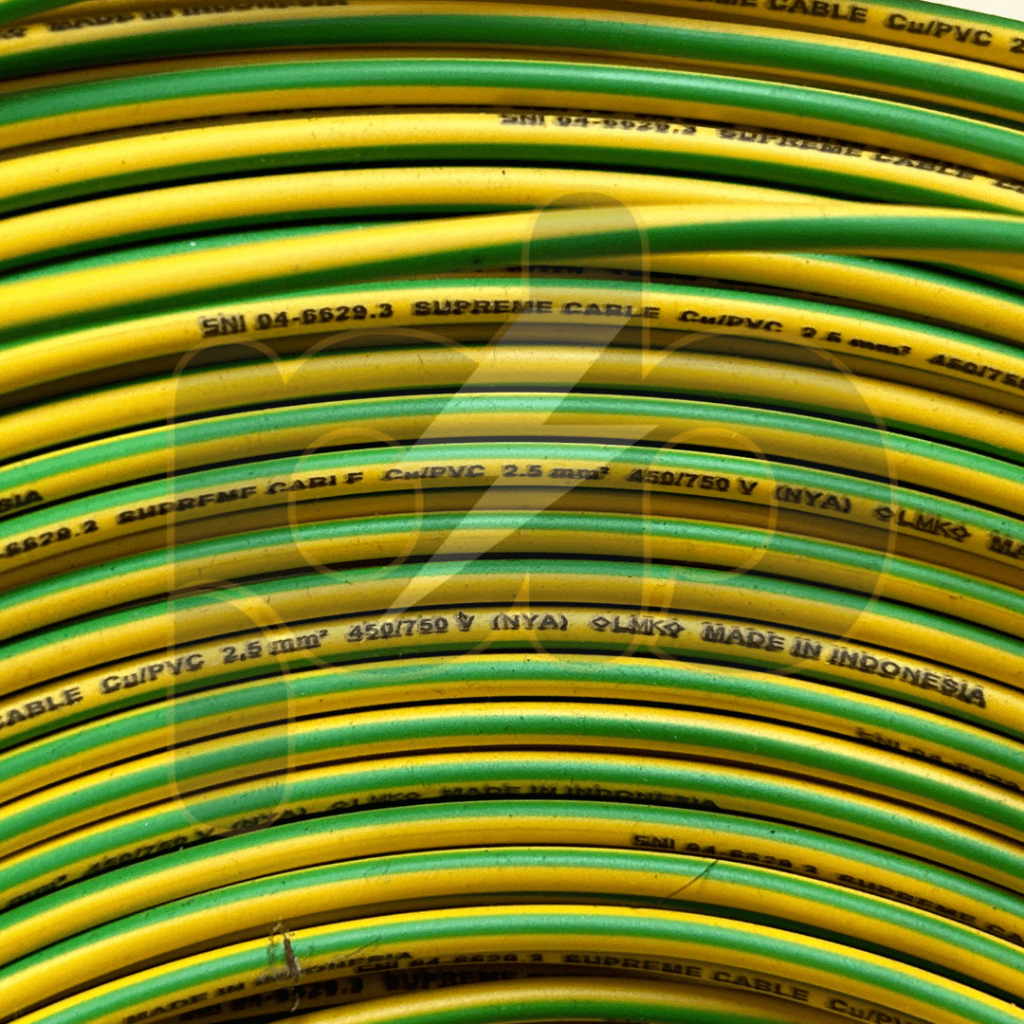 Jual Kabel Grounding 2.5 mm Supreme / Kabel Grounding NYA 2.5mm Merk ...