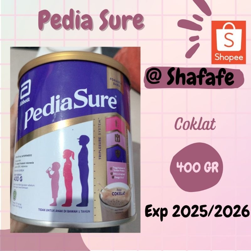 Jual Susu Pediasure 380 gram coklat exp 2026 | Shopee Indonesia