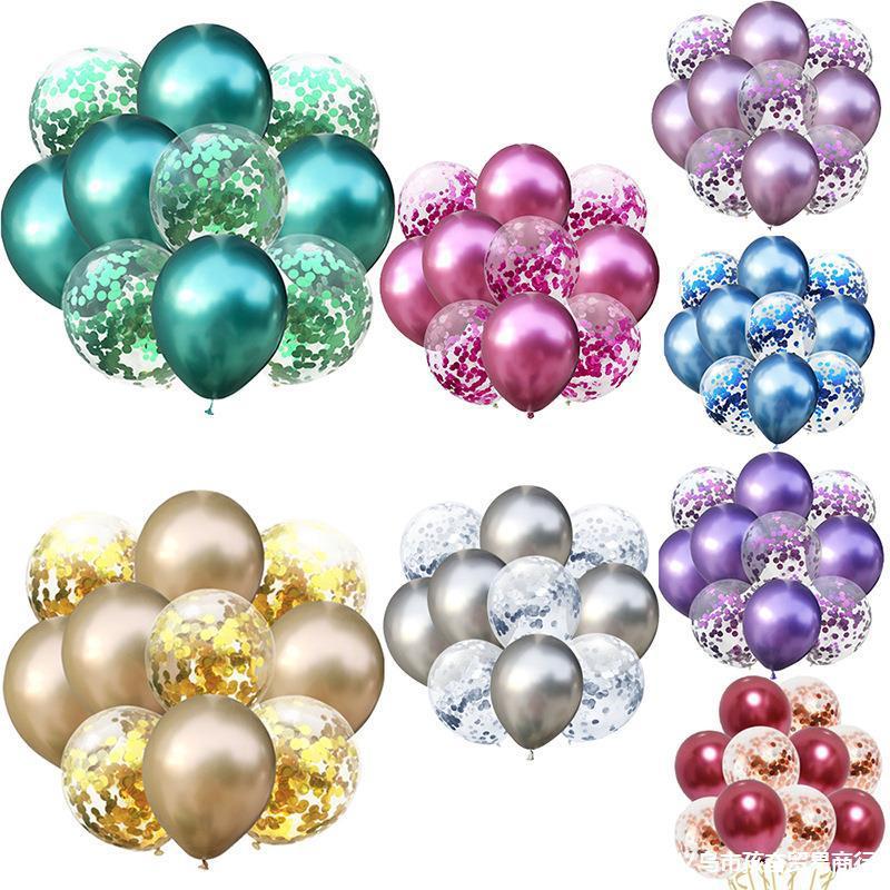 Jual Paket Balon BC Set Balon Confetti dan Metalik 10pcs | Shopee Indonesia
