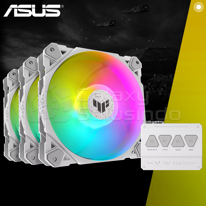 Jual ASUS TUF Gaming TF120 ARGB White Fan - Triple Fan Kit with ...