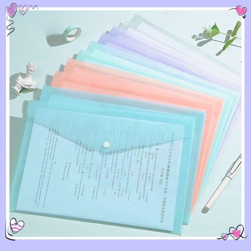 Jual Map kancing plastik folder dan folio F4 Figo, tas berkas A4 ...