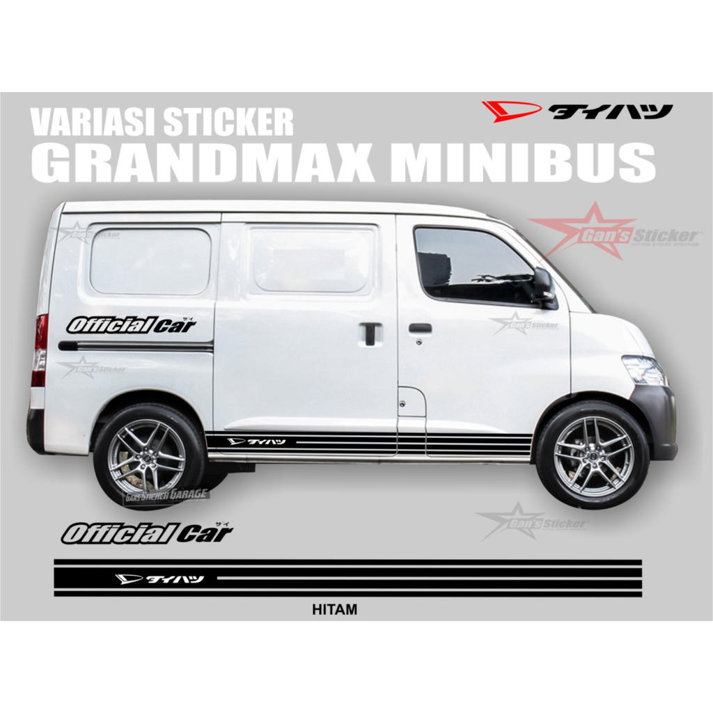 Jual STICKER MITSUBISHI GRANDMAX MINIBUS STICKER CUSTOM GRAND MAX ...