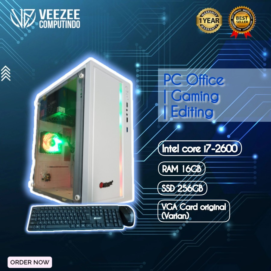 Jual PC rakitan intel core i7 ssd 256GB ram 16gb Vga 4gb DDR5 | Shopee Indonesia