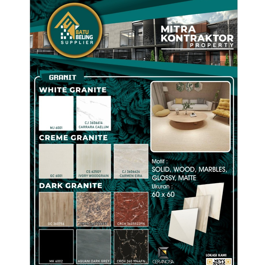 Jual Granit Tile Polish Ukuran 60 x 60cm | Shopee Indonesia